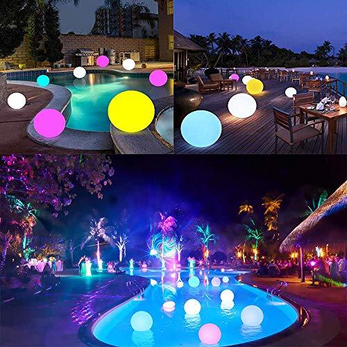 LED Large Dimmable Light Ball: RGB 16 Color Changing Glow Ball with 20 ...