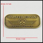 3D Metal Willie G Brass Emblem / Medallion For Harley Davidson Tank ...