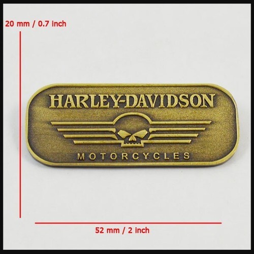3D Metal Willie G Brass Emblem / Medallion For Harley Davidson Tank ...