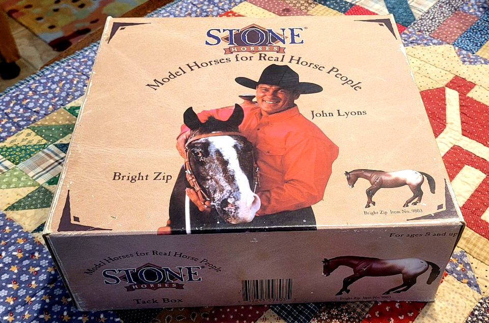 Signed John Lyons Peter Stone Horses Bright Zip model horse in box No ...