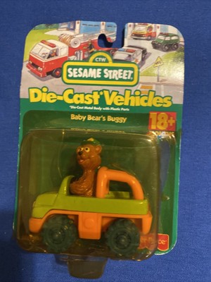 Fisher Price Baby Bear’s Buggy 1998 Sesame Street Die Cast Car Park ...