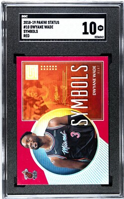 2018-19 Panini Status #10 Dwyane Wade Symbols RED SGC 10 GEM MINT | eBay
