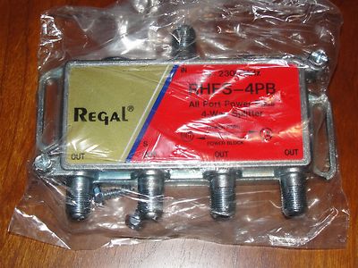 Regal RHFS-4PB All Port Power Pass 4-Way Splitter , 5-2300Mhz; New | eBay
