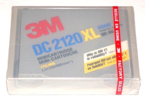 3M DC2120XL 170MB/350MB QIC-80 Ximat Formatted Mini Data Cartridge | eBay