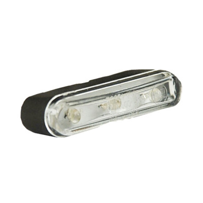 MCS Moto Motorcycle Motorbike Tri-Led Front Position Light Clear Lens ...