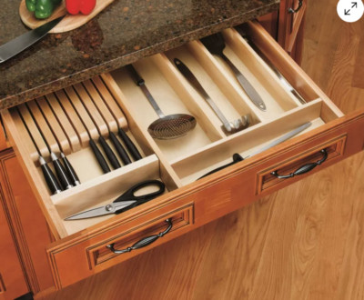 Rev-A-Shelf 4WD-22-1 Wood Classics 1/2" Wood Drawer Divider Accessory ...