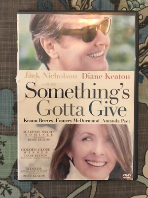Somethings Gotta Give (DVD, 2004) Jack Nicholson Diane Keaton Keanu ...