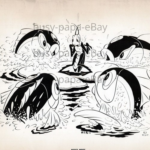 1939 Goofy And Wilbur Animated Mickey Mouse Walt Disney Cartoon Press ...