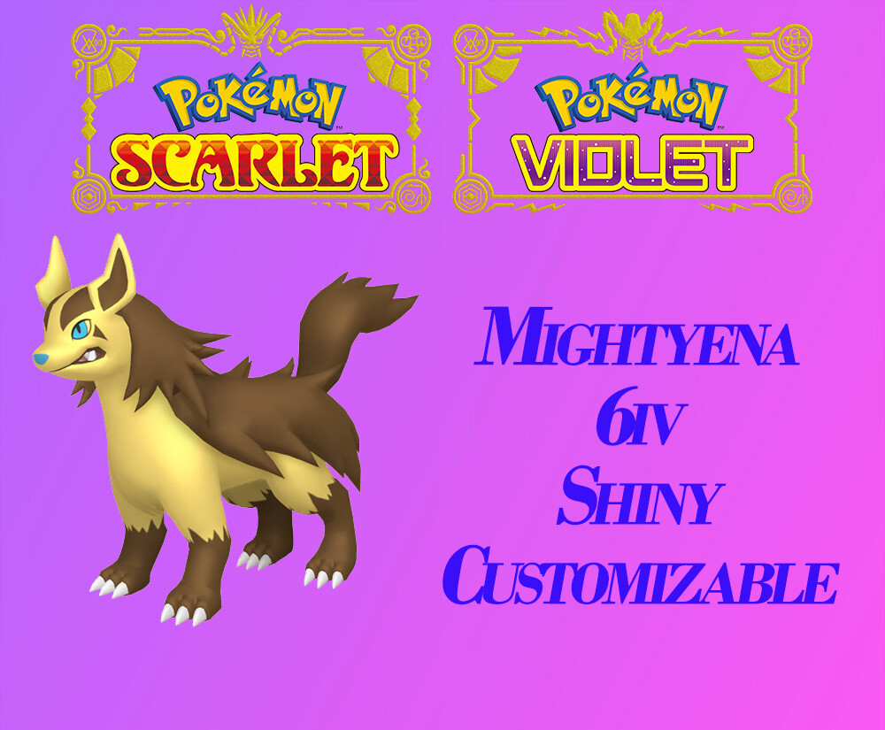 Pokémon SHINY MIGHTYENA 6iv - POKEMON SCARLET / VIOLET | eBay
