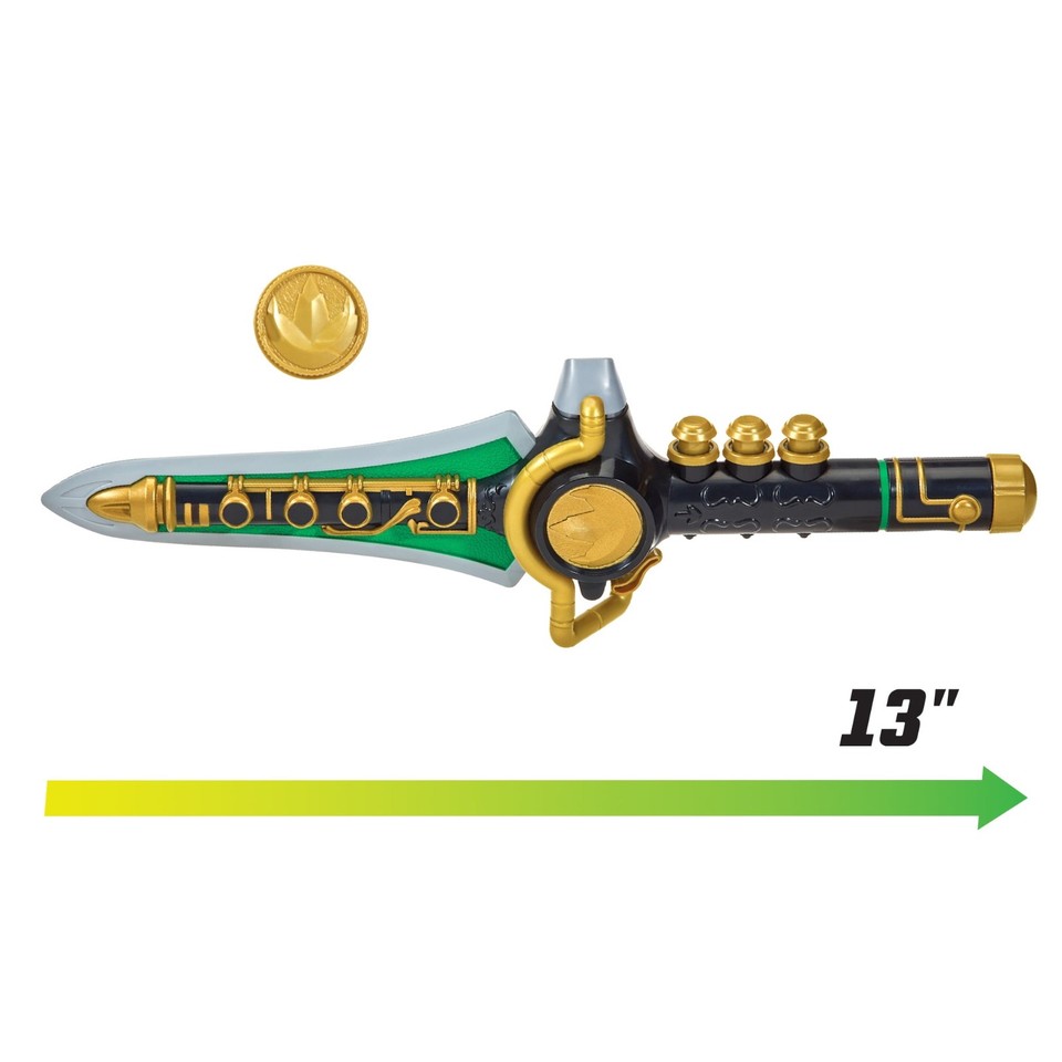 🎁NEW SEALED MMPR Green Ranger Dragon Dagger Dragonzord Power Coin BOXED ...