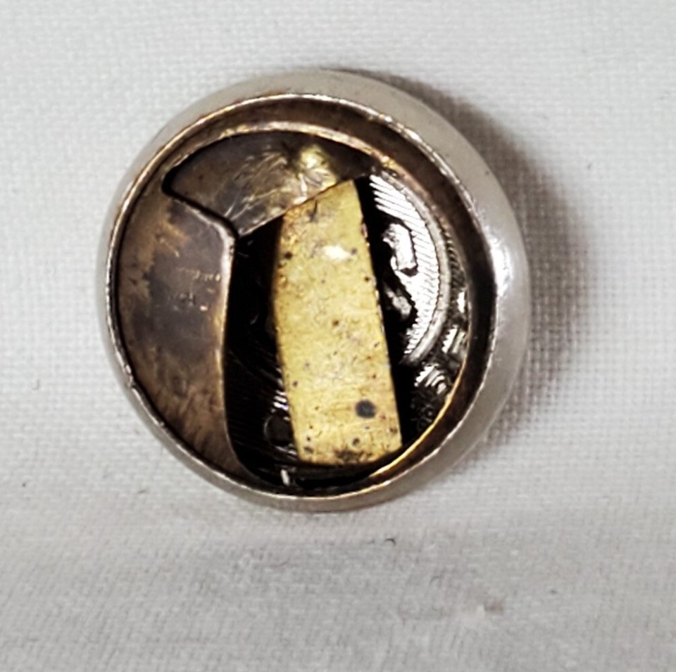 Bb small FOX ONLY BLUE GOOSE MOTOR COACH CO. Bus UNIFORM BUTTON nickel ...