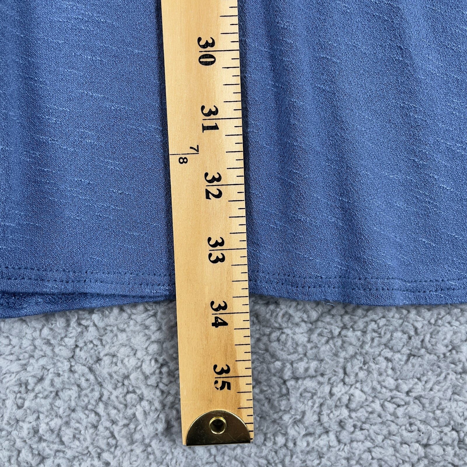 Olivia Rae Dress Womens Extra Small Blue Ruched Short Sleeve Stretch ...