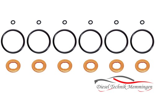 Injektor Dichtsatz Audi VW 3,0 TDI 059130277BD 0445115078 0445115079 ...