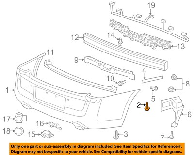 CHRYSLER OEM 08-23 300 Rear Bumper Bumper Components-Bumper Cover Bolt ...