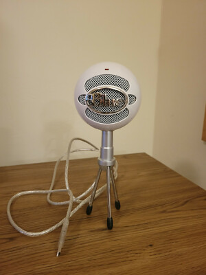 Blue Snowball iCE USB Microphone w/Tripod Stand & Cable White ...