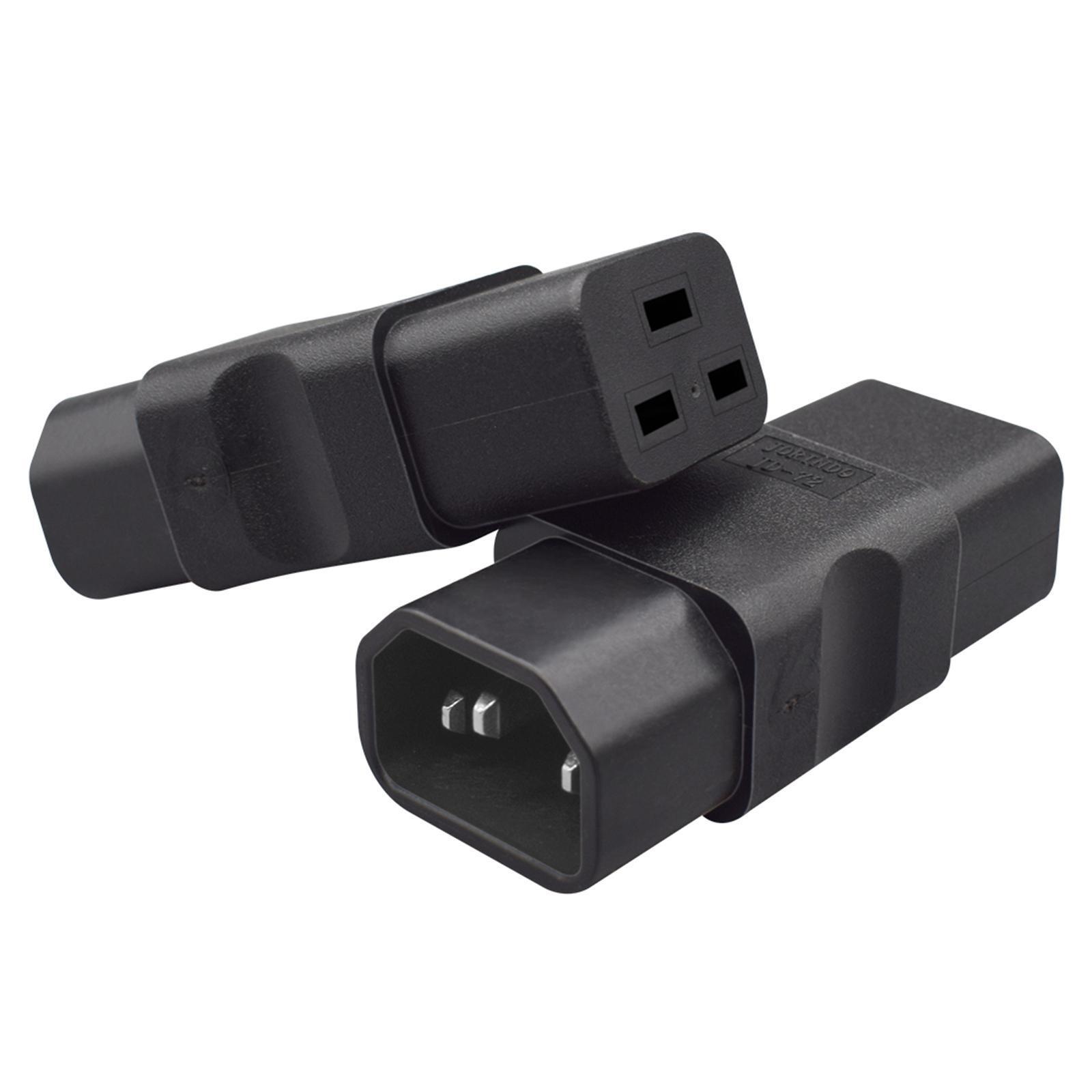 IEC320 C14 to IEC320 C19 Power Adapter Conversion Plug C14 Male to C19 ...
