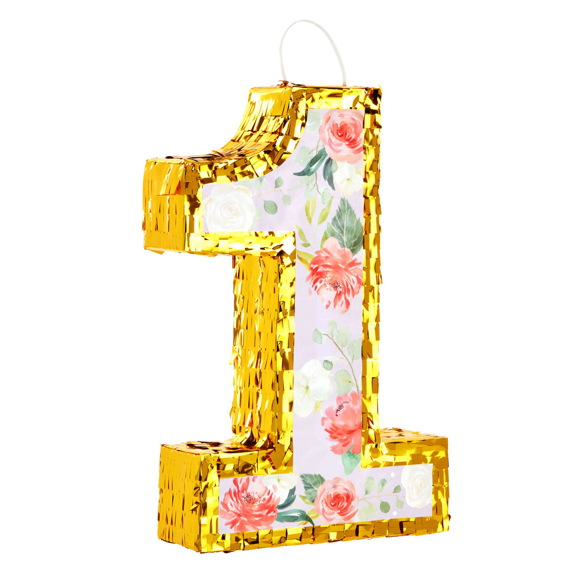 Small Gold Number 1 Pinata for 1st Birthday Party Decor, Centerpieces ...