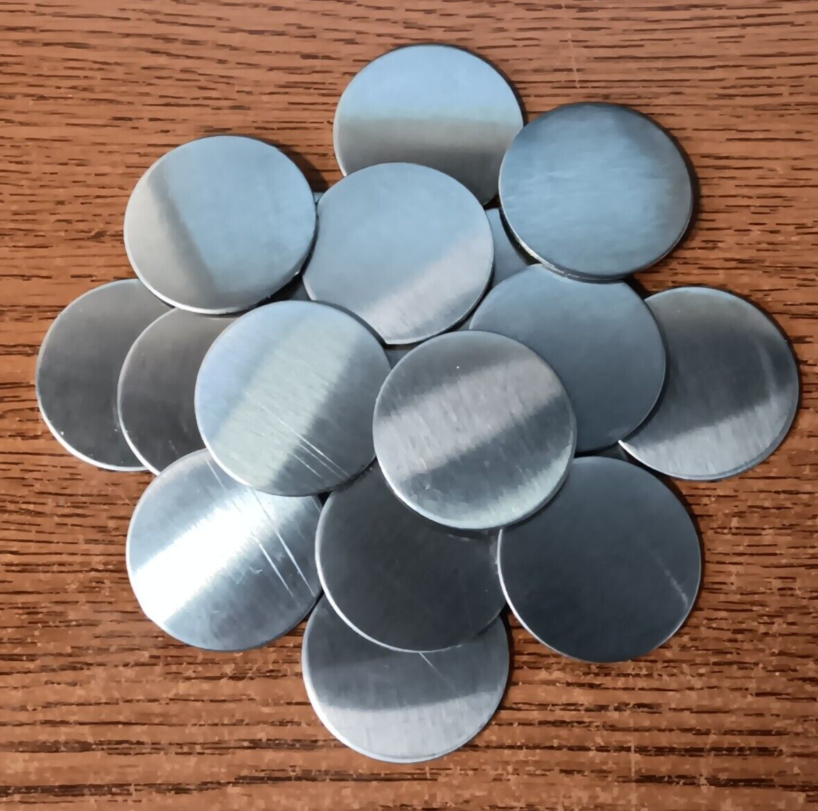 50PCS SS304 18GA (.048") #4 W/PVC CIRCLES, 1.25" DIA, SCRAP, WELDING ...