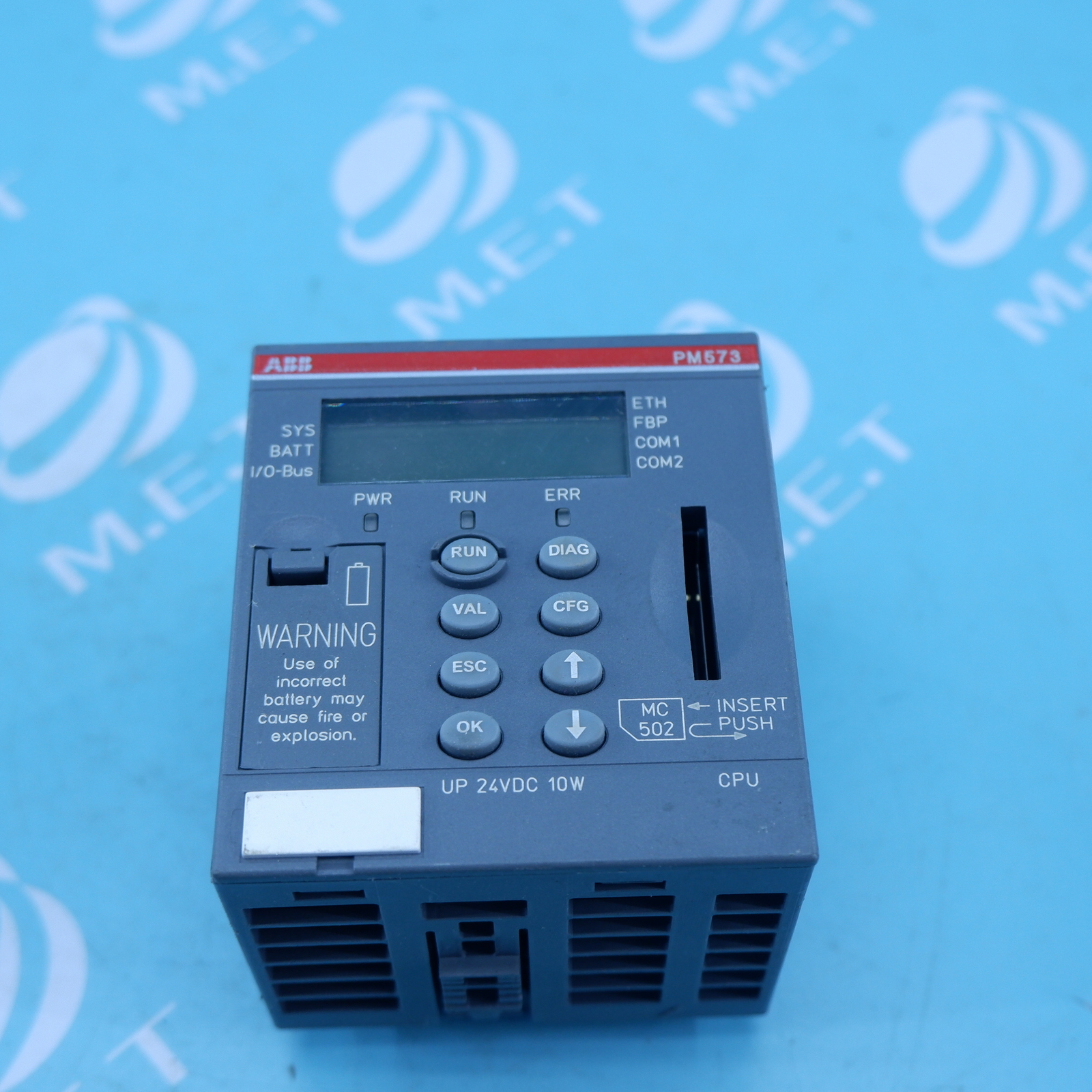 Abb Pm573-Eth B0 1Sap130300R0271 Central Processing Unit 512Kb Ethernet ...