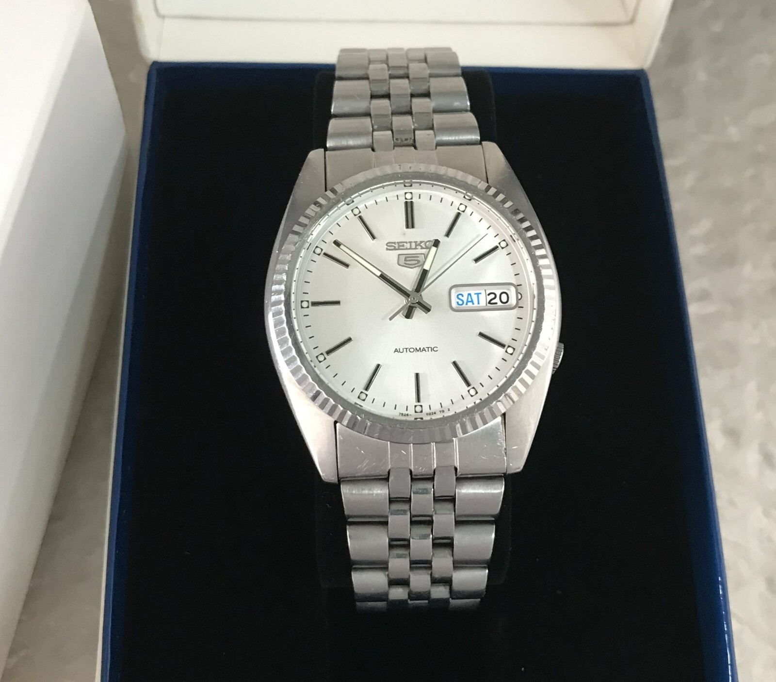 Seiko 5 Sports Silver Men's Watch - SNXJ89 for sale online | eBay