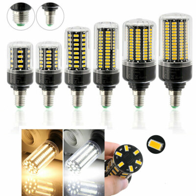 E27 E14 LED Corn Light Bulb 3W - 18W SMD 5736 Smart IC Home Lamp AC ...