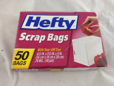 Hefty Scrap Bags w/ Tear Off Ties - New 50 Bags - Discontinued ...