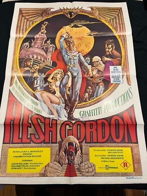 FLESH GORDON original ONE SHEET- SCI-FI- SEXPLOITATION-STUNNING POSTER | eBay
