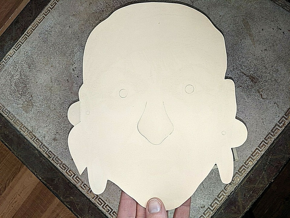 ANTIQUE VTG HALLOWEEN PAPER Pirate Face Mask - Perforated Holes ...