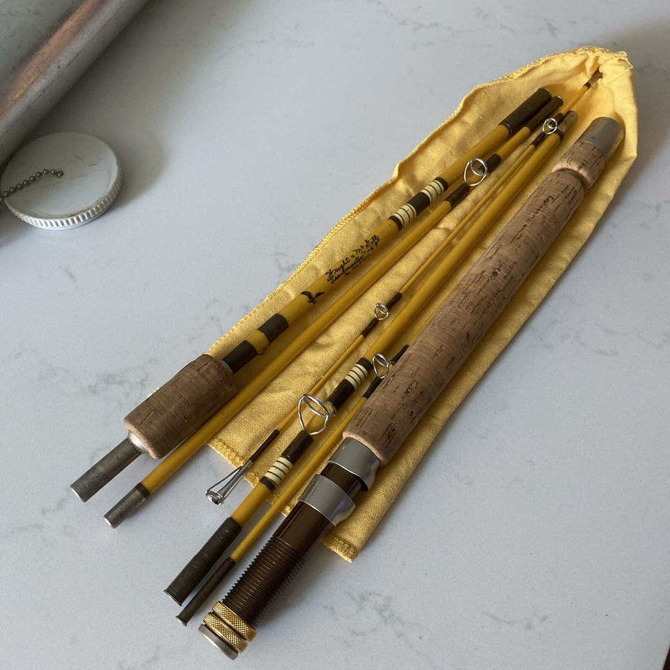 WRIGHT MCGILL M6TMU 6'9" 6 pc Trailmaster Fly/Spin Rod EAGLE CLAW Tan ...