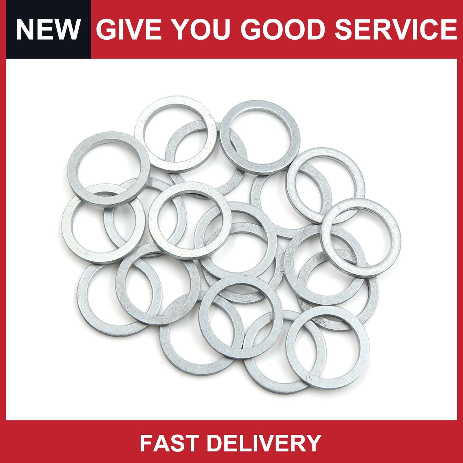Universal Engine Oil Crush Washers Drain Plug Gaskets 18mm ID for Car ...