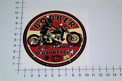 BOBBER OLD SCHOOL MOTORCYCLES Aufkleber Sticker Motorrad Custom Bike ...