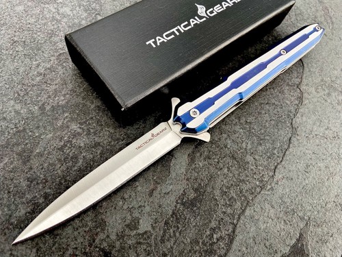 Stainless Steel EDC Pocket Knife! Assisted Open! Razor Sharp D2 Steel ...