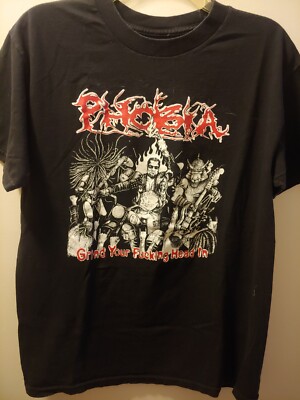 Phobia Shirt Medium Grindcore | eBay