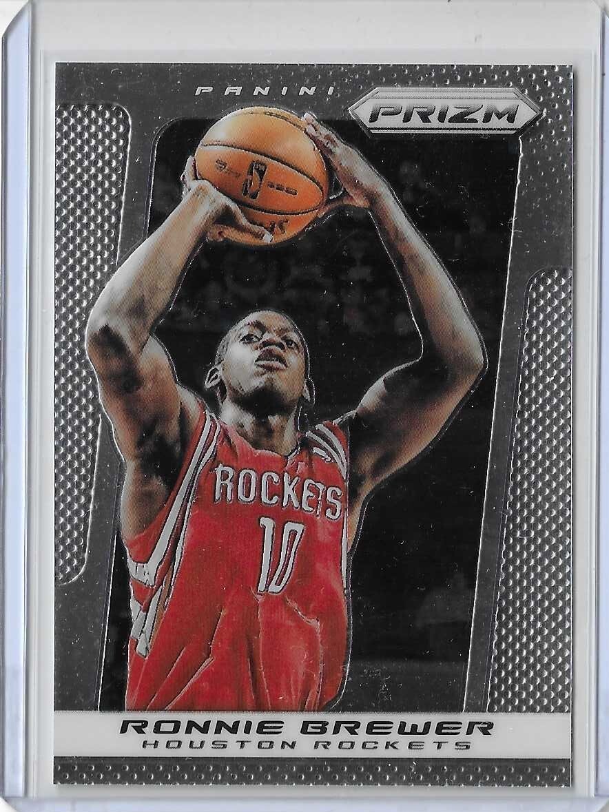 2013-14 Panini Prizm Basketball Ronnie Brewer Card #126 Houston Rockets ...