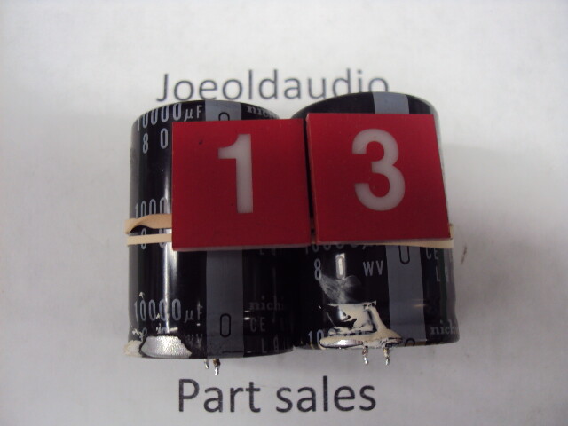 Outlaw 1050 Receiver Filter Capacitors 80V 10,000UF. 1 Pair. Tested ...