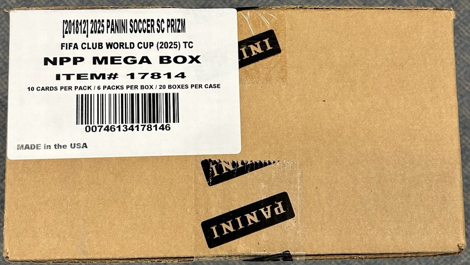 2025 Panini FIFA WORLD CUP SOCCER Mega Box Case (20) SEALED Free ...
