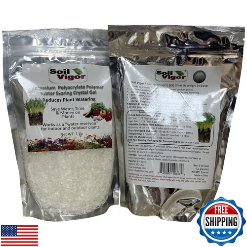 Soil Vigor Water Storing Crystal Soil Additive Commercial Grade (2) | eBay