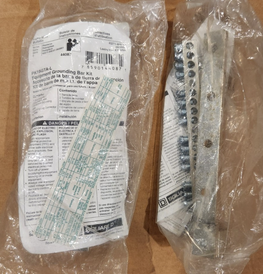 Square D PK15GTA-L Equipment Grounding Bar Kit Assembly Schneider ...