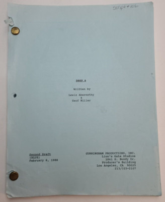 DEEPSTAR SIX / Lewis Abernathy 1988 Screenplay, giant prehistoric ...