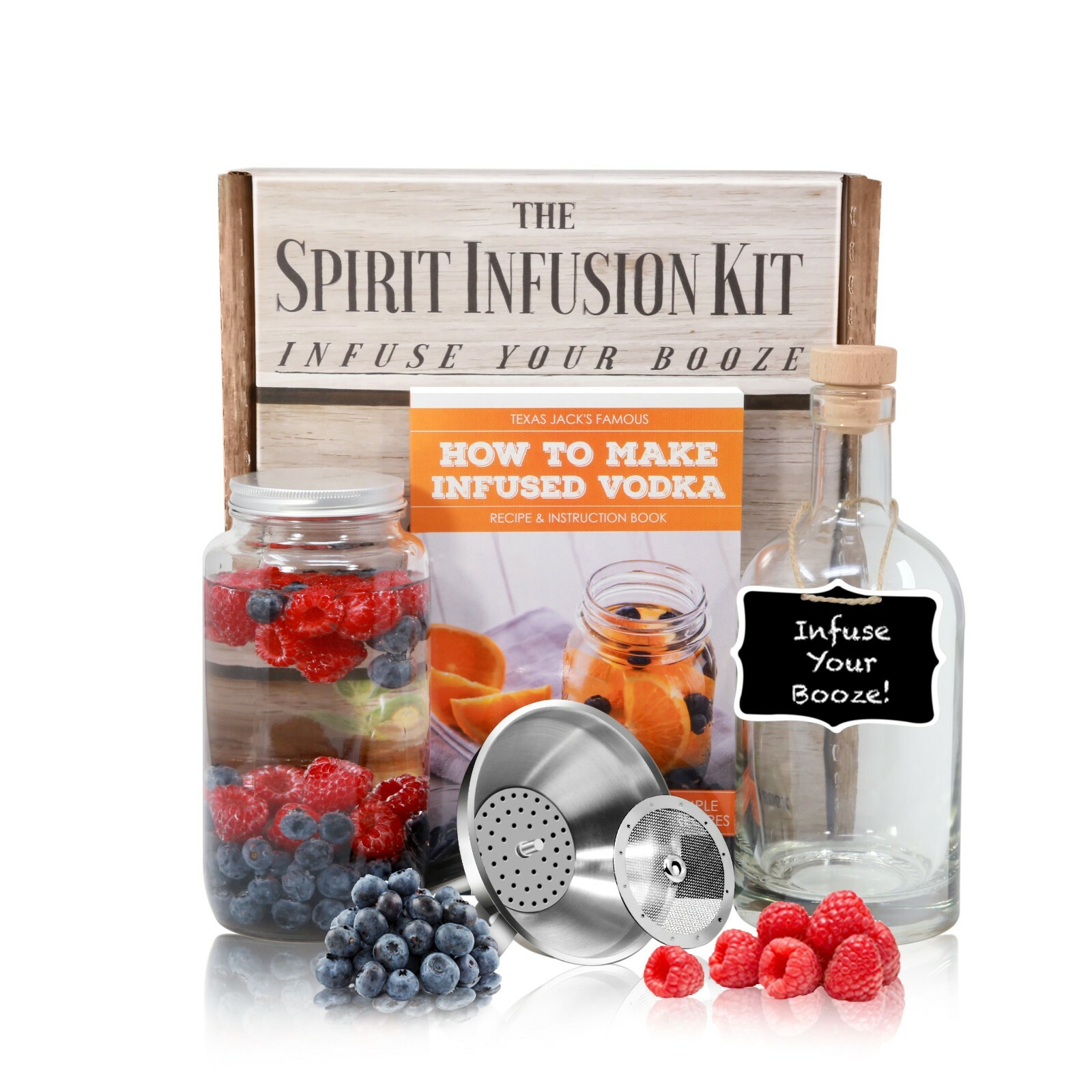 Spirit Infusion Kit - Infuse Your Booze! 70+ Homemade Flavored Vodka ...