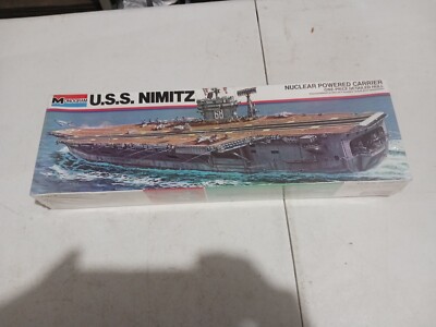 Lot 102 Sealed Nuclear Carrier Boat Navy Kit 1977 Monogram Model 3004 ...