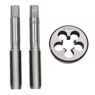 M14 x 1.5mm Taper & Plug Tap & M14 x 1.5mm Die Metric Thread Right Hand ...