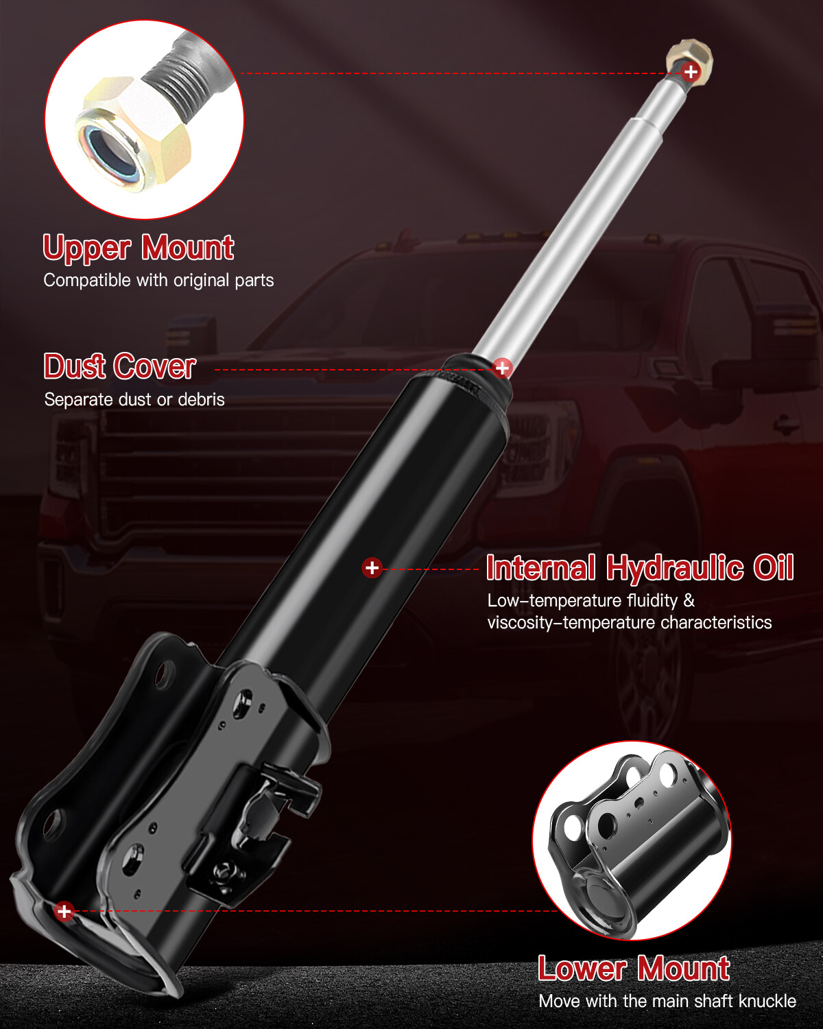 Set of 4 Shocks Struts For Chevrolet Tracker 1998-04 Suzuki Grand ...