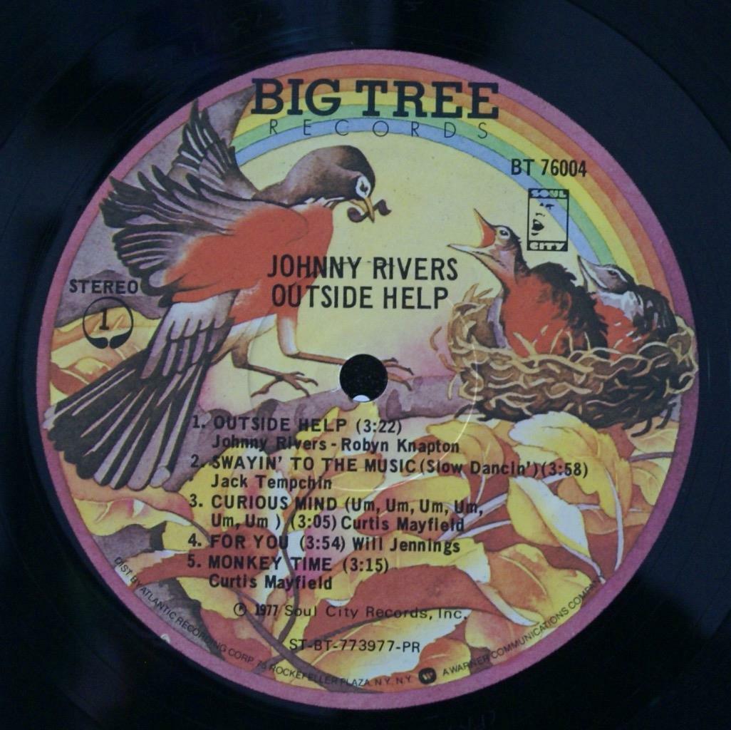 JOHNNY RIVERS - OUTSIDE HELP - ROCK VINYL LP | eBay