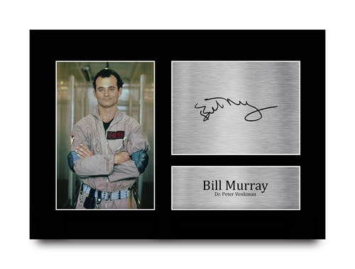 Bill Murray Signed Pre Printed Autograph A4 Photo Gift For a ...