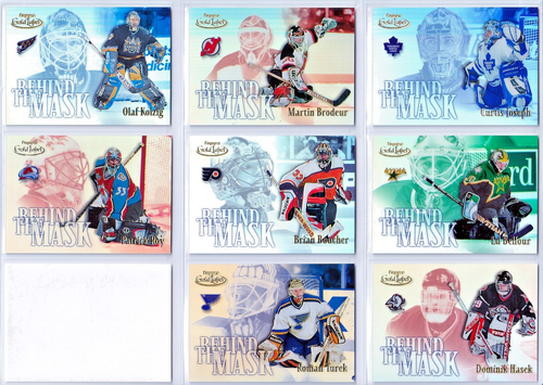 2000-01 Topps Gold Label Behind the Mask LOT COMPLETE SET (BTM1 - BTM8 ...