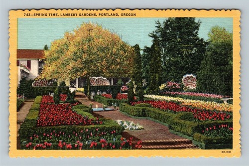 Portland OR, Spring Time, Lambert Gardens, Oregon Vintage Postcard | eBay