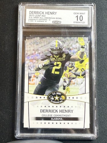 Derrick Henry 2013 Leaf Army All American CCG 10 RC | eBay