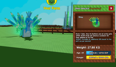 ROBLOX | GROW A GARDEN | SHINY HUGE PEACOCK | CHEAPEST / SAFE / FAST ...