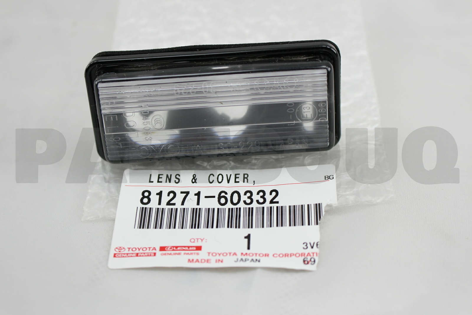 8127160332 Genuine Toyota LENS, LICENSE PLATE LAMP 81271-60332 | eBay